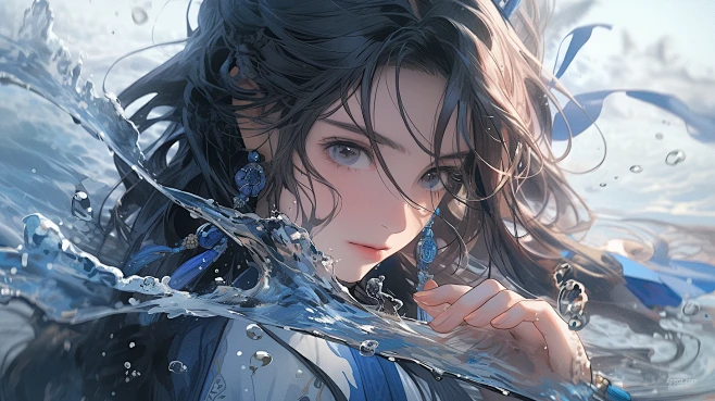 AI绘画_Prompts_all20575_00032_a_beautiful_woman._The_beauty_spits_out_a ...