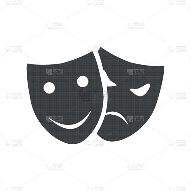 戏剧表演,部落艺术,面具,白色,分离着色,传统,人,图像,笑