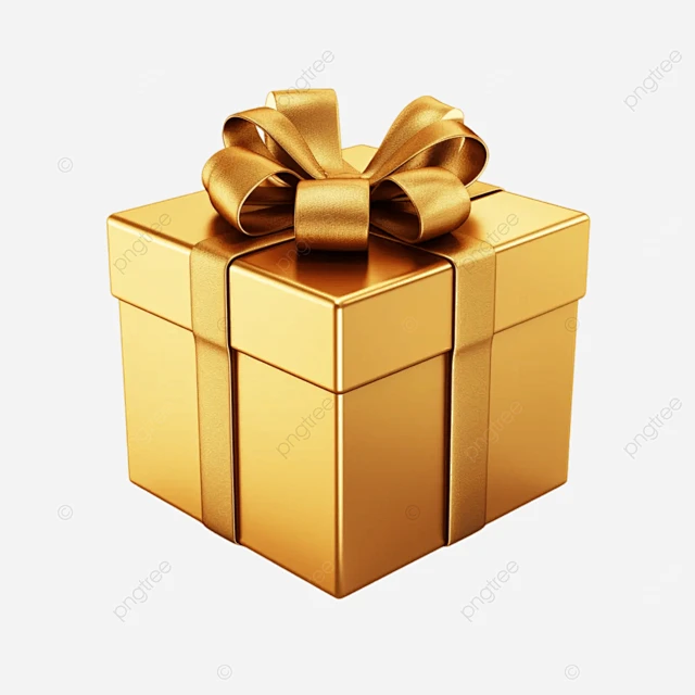 realistic gold gift box with ribbon 3d rendering realistic gold gift ...