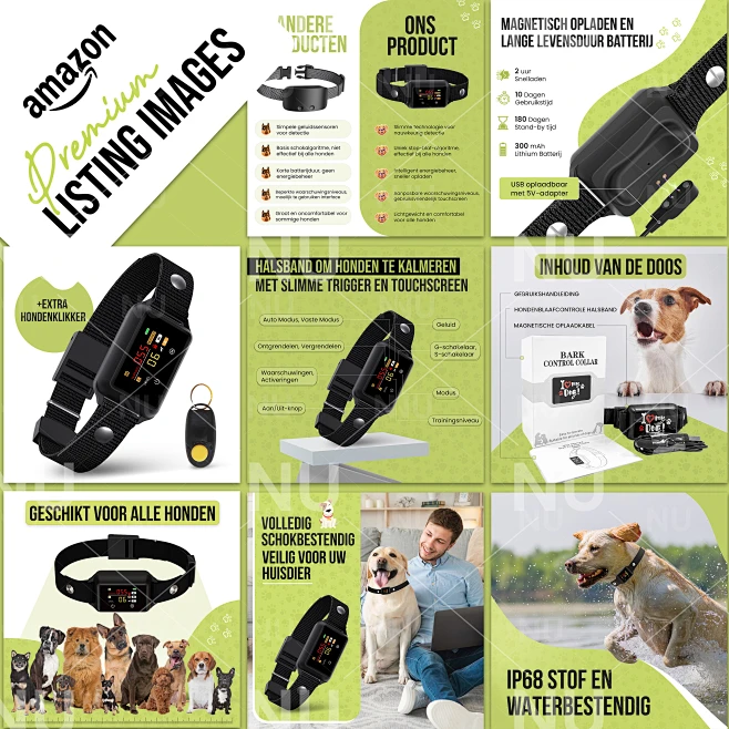 Amazon Listing Infographics Dog Bark Controller-花瓣网