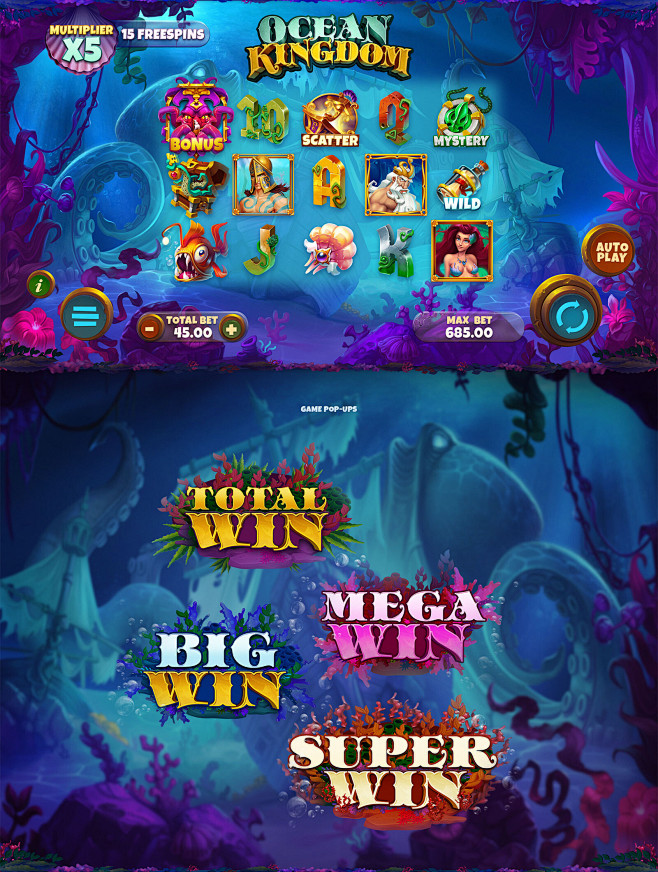 Ocean KIngdom | Slot Game, Inkration Studio : Our new slot machine is ...
