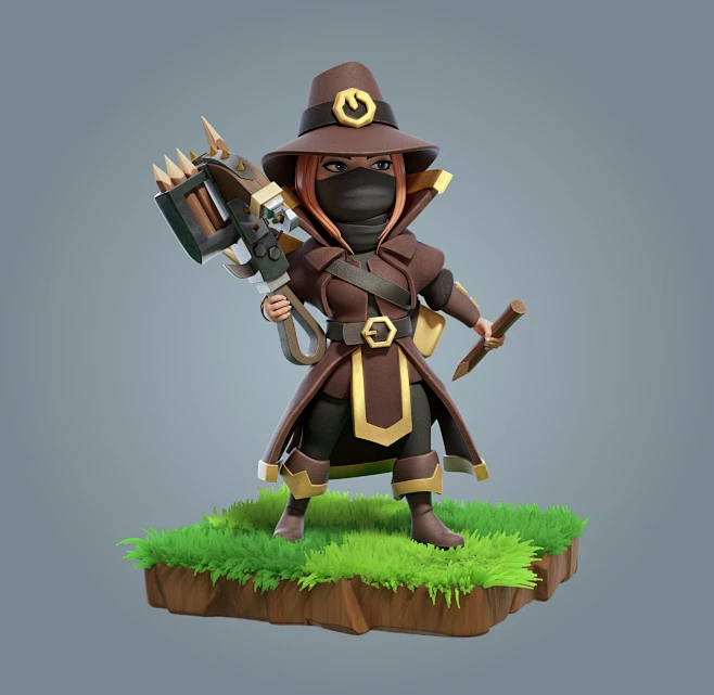 Clash of Clans Shadow Archer-花瓣网