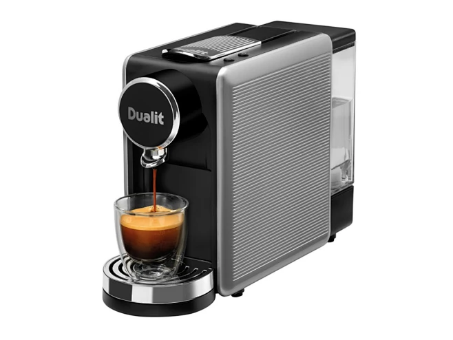 Black/Silver Lusso capsule and pod machine, nespresso compatible by ...