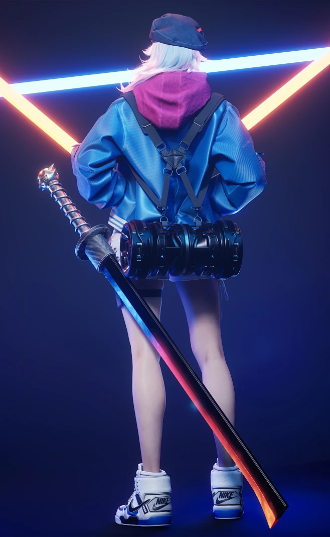 sword girl-花瓣网