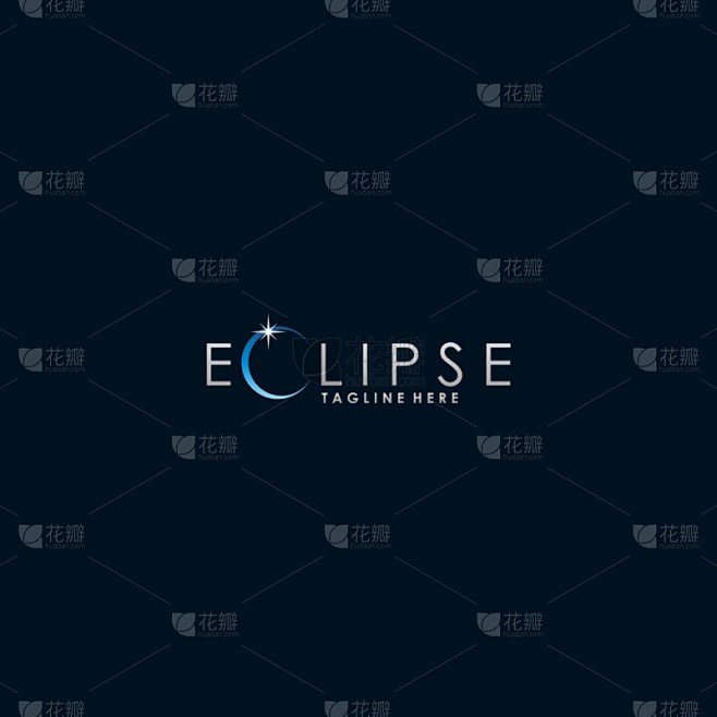 eclipse logo template design concept