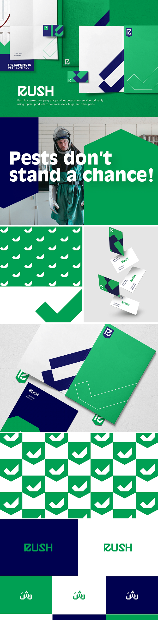 Rush Brand Identity Design. : Rush is a startup company that provides ...