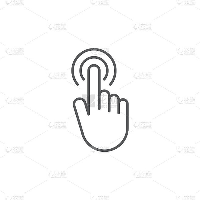 Interactive touch screen interface vector icon, is