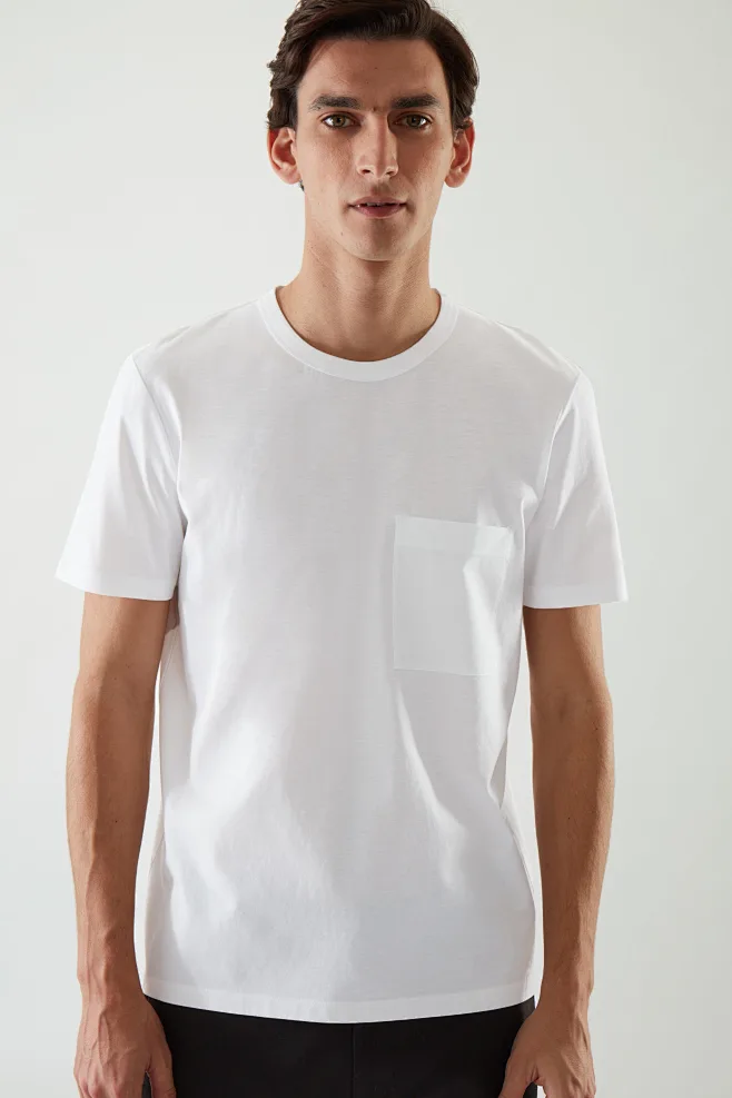 COS男装 基础款口袋饰短袖T恤白色2020秋冬新品0960997002-tmall.com天猫 _摄影—灰背_T20201229 #率叶插件 ...
