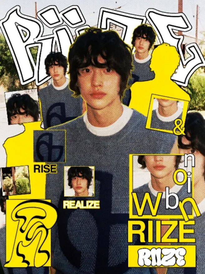 其中可能包括：an advertisement for the release of their new album, wild rizze kiss me-花瓣网