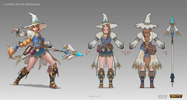 Smite character skin concept, Mina Lee : Smite character skin concept ...