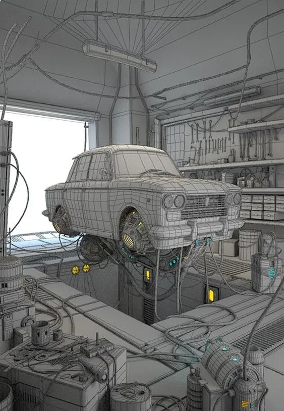 C4D场景作品欣赏，C4D建模