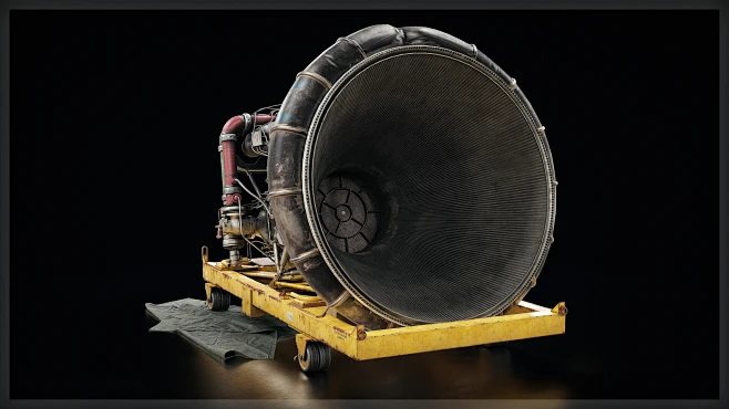 Rocketdyne F-1 (Saturn V Engine) │ 3D Hero Prop-花瓣网