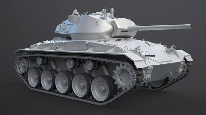 M24 Chaffee Light Tank, Ryzhkov 3D-Models : Made by Alexander and ...