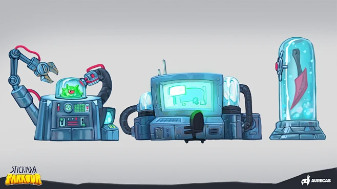 Evil Lab - Props and Background-花瓣网