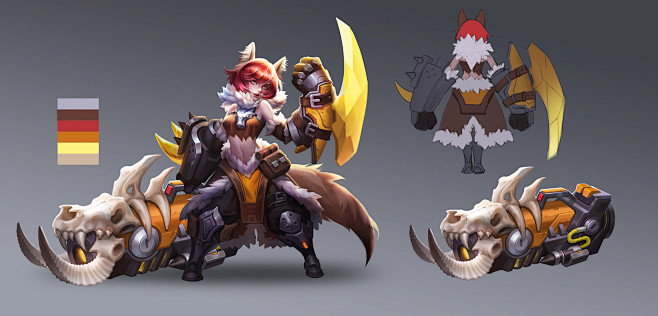 Game character setting, 浩 郭 : Werewolf girl and Centaur undead