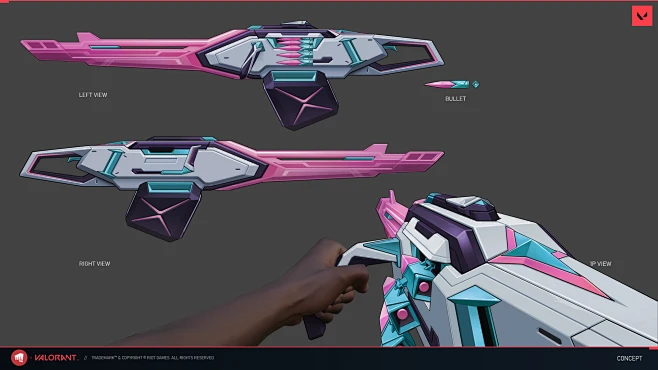 Valorant COMET Skinline Ghost/Odin-花瓣网