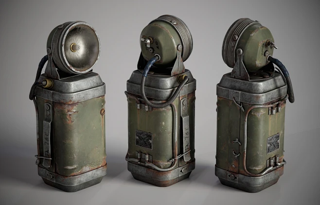 老旧矿灯/Old Mining Lantern-花瓣网