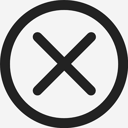 不拒绝否定图标_88ICON https://88icon.com 不 拒绝 否定 错误 删除 关闭