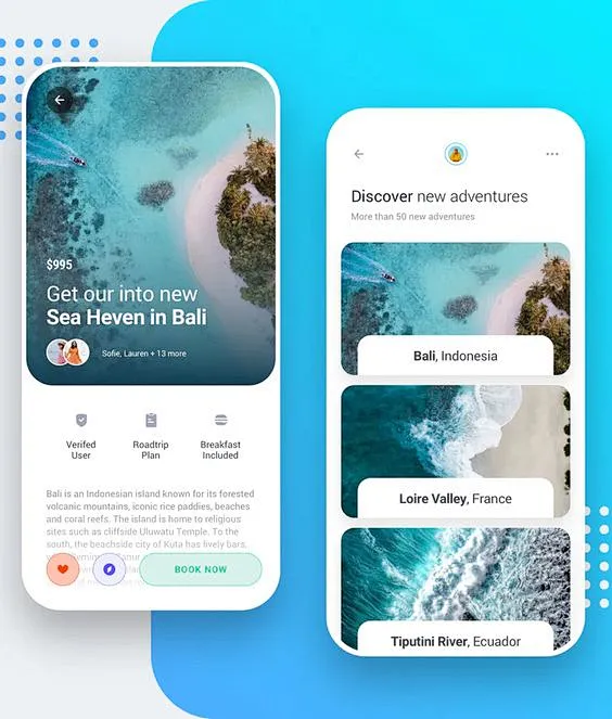 Travel & Booking App iOS & Android User Interface Kit Template-花瓣网
