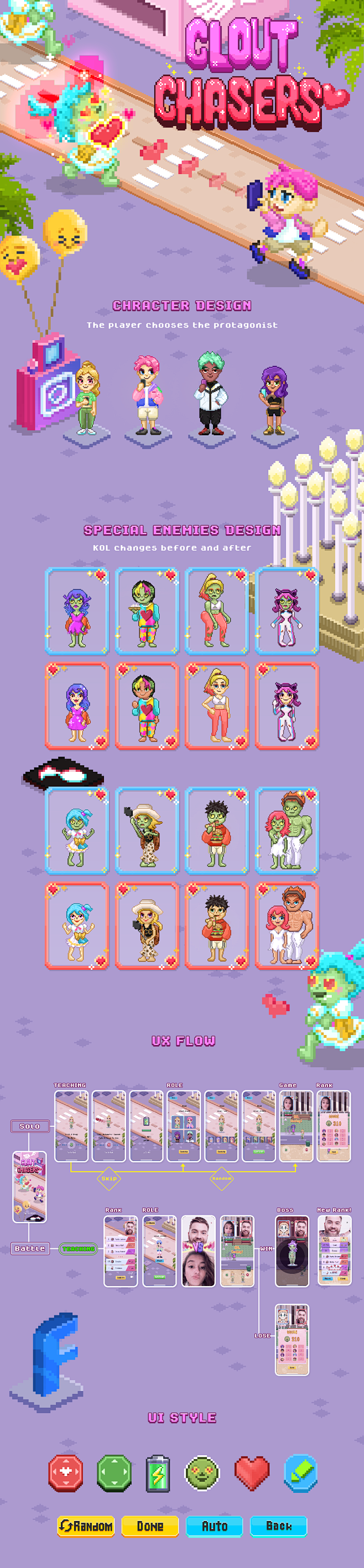 CLOUT CHASERS Game UI Behance