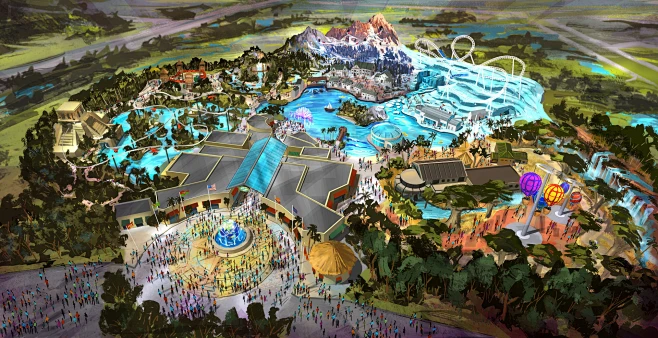 Theme Park Concept art, Todd White : Concept artwork For Theme Parks.-花瓣网