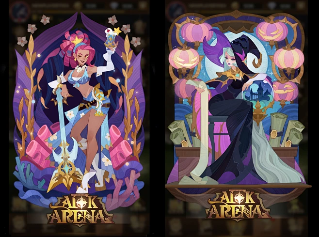 Afk arena-Background Design Of Characters-花瓣网