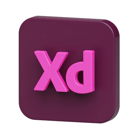 Xd Logo 3D Illustration-花瓣网