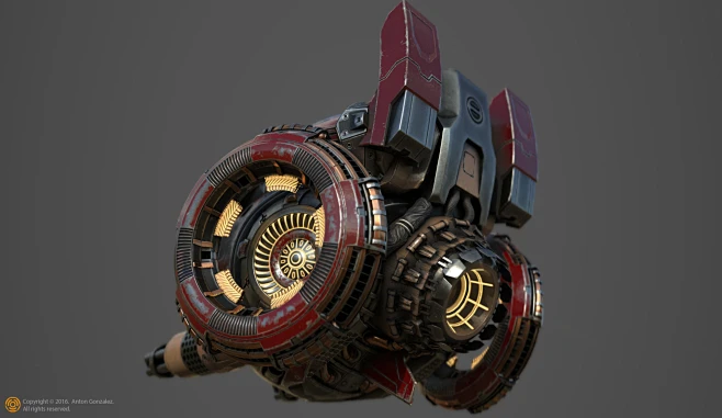 Hover bot E, Anton Gonzalez : One more hover for my game project :)-花瓣网