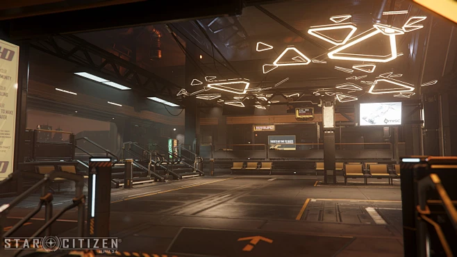 Star Citizen: Lorville - Mass Transit System - Lighting-花瓣网