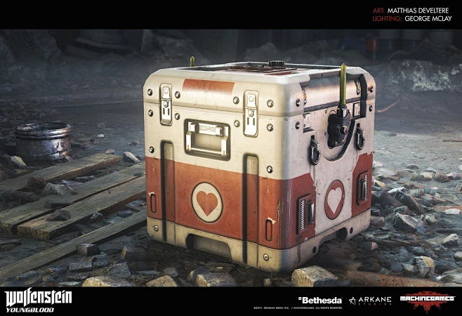Wolfenstein: Youngblood - small props , Matthias Develtere ...