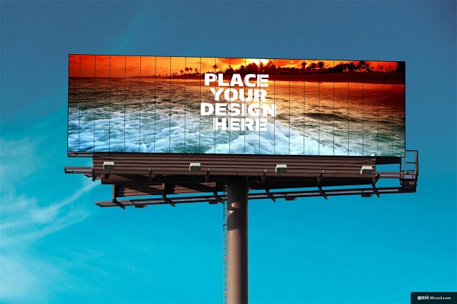 户外大型广告牌样机