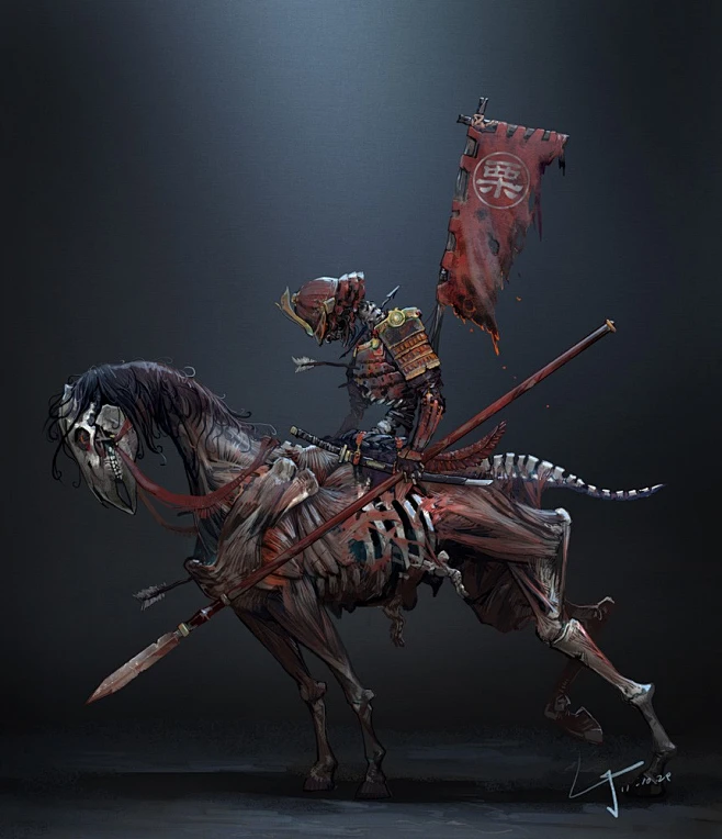 僵尸骑兵-花瓣网