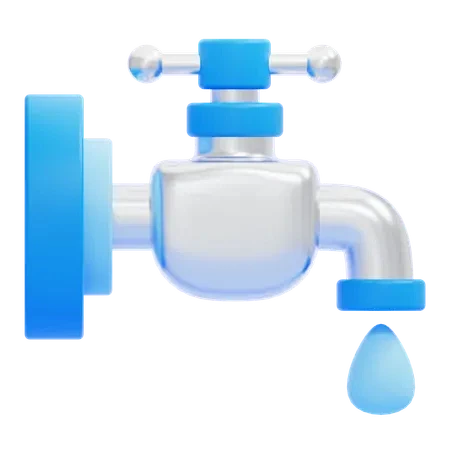 Water Tap 3D Icon-花瓣网