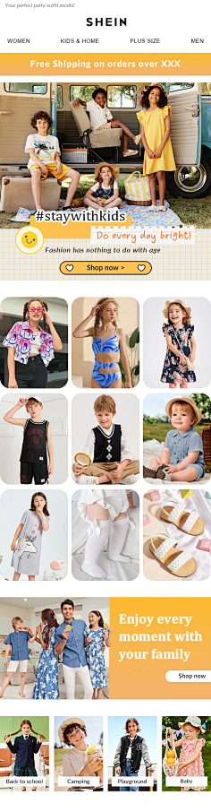 SHEIN|跨境电商|EDM|页面|纯文字|海报|促销|排版-花瓣网|陪你做生活的设计师