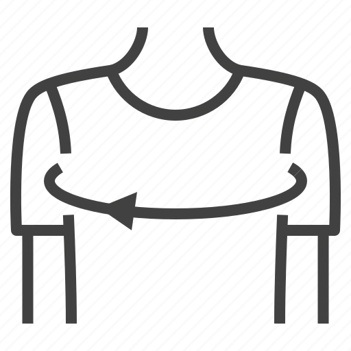 Chest, circumference, clothes, measurement, quide, size icon - Download ...