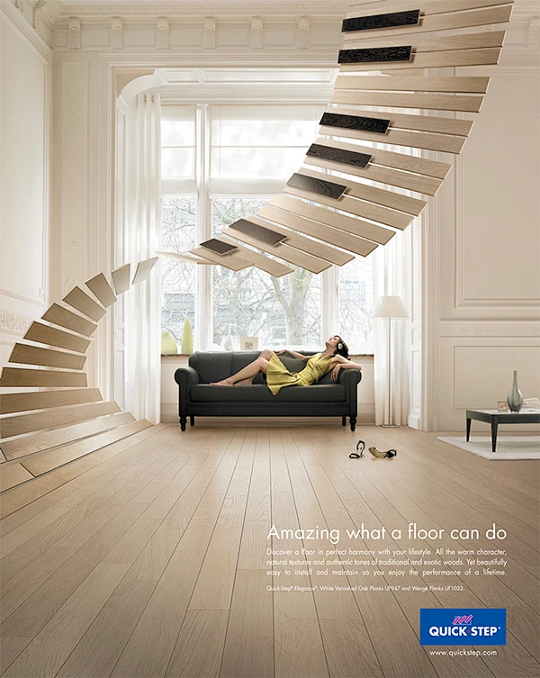 Quick Step Ads : National and trade ads for QuickStep flooring.-花瓣网