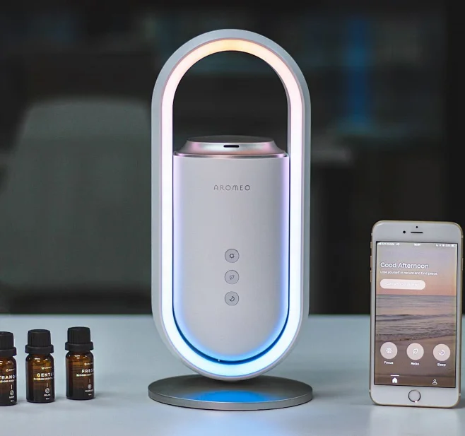 AROMEO Sense helps you sleep and wake up naturally using aroma, light ...