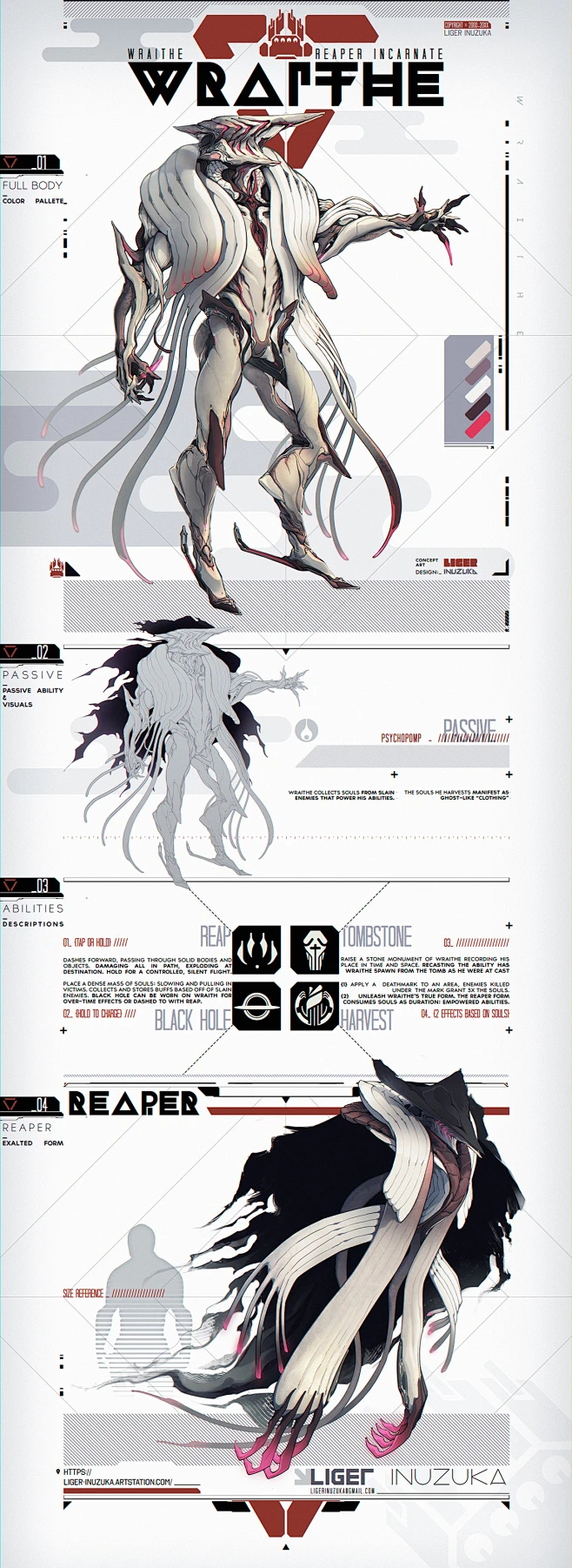 Warframe Concept Design: Wraithe the Reaper Incarnate, Liger Inuzuka ...