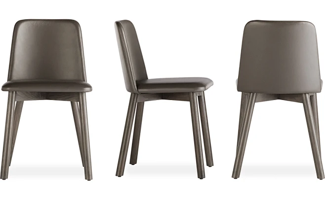 chip leather dining chair : Chip Leather Dining Chair by Blu Dot-花瓣网