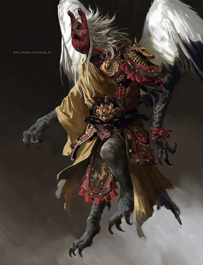 杨奇X黑神话悟空四大天王原画震撼登场 - 小红书-花瓣网