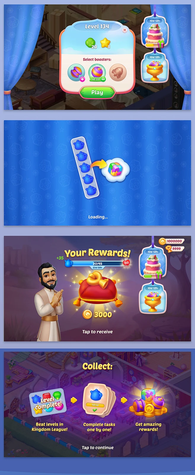 Casual UI design Game Art game ui mobile UI ui design ui kit ui mobile ...