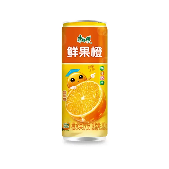 康师傅鲜果橙饮料310ml*24罐整箱摩登罐装橙子味饮品团购批发-tmall.com天猫-花瓣网