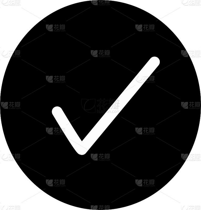 Tick icon simple accept sign vector approve illust