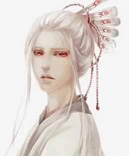 白发妖艳美女手绘古风-觅元素51yuansu.com-花瓣网