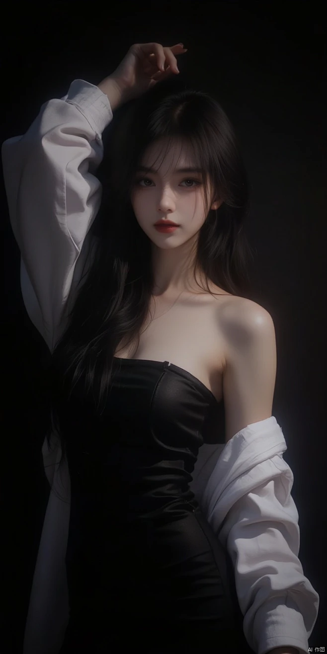 DONGMANG, WALLPER a medium-sized Asian woman stands with her left arm ...