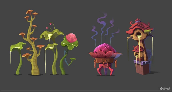 2D Prop concept-花瓣网