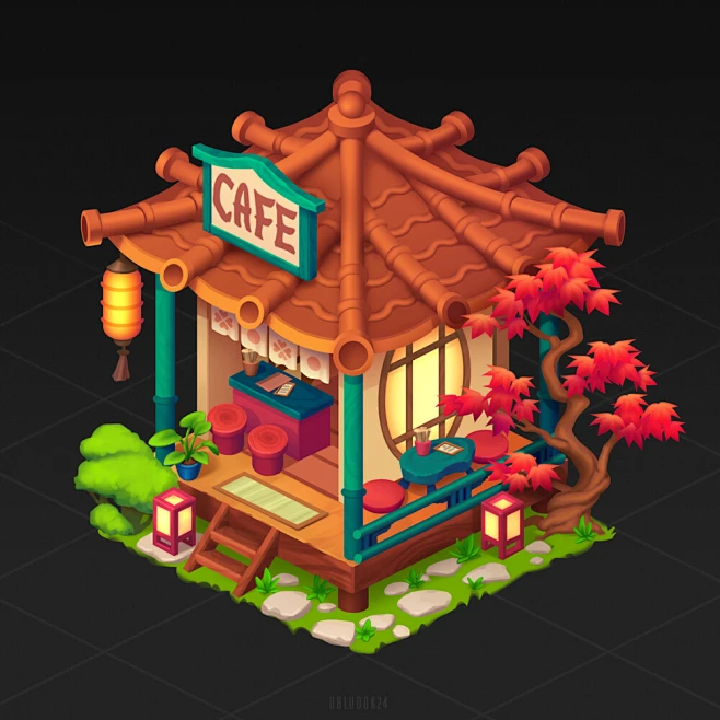 Asian cafe-花瓣网