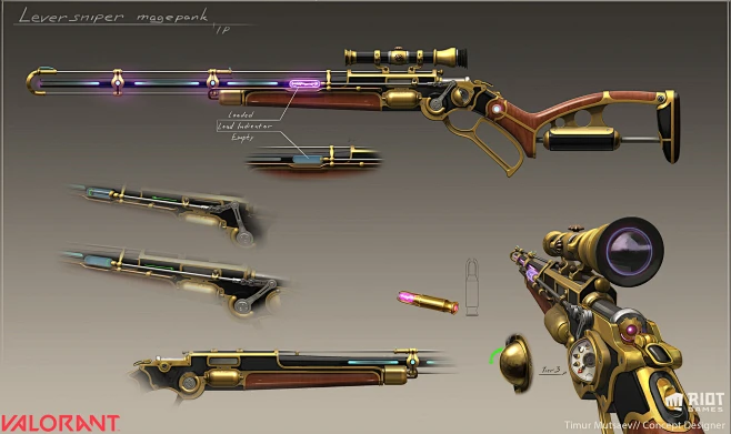 ArtStation - Valorant - Steam/Magepunk 皮肤-花瓣网