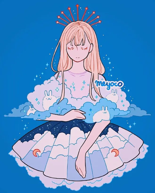 画师 meyoco 作品-花瓣网