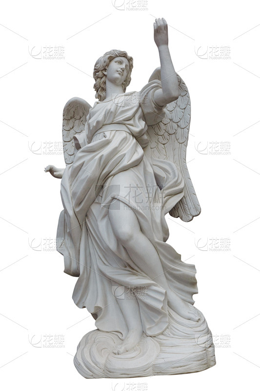 European church winged angel sculpture，Ps path map